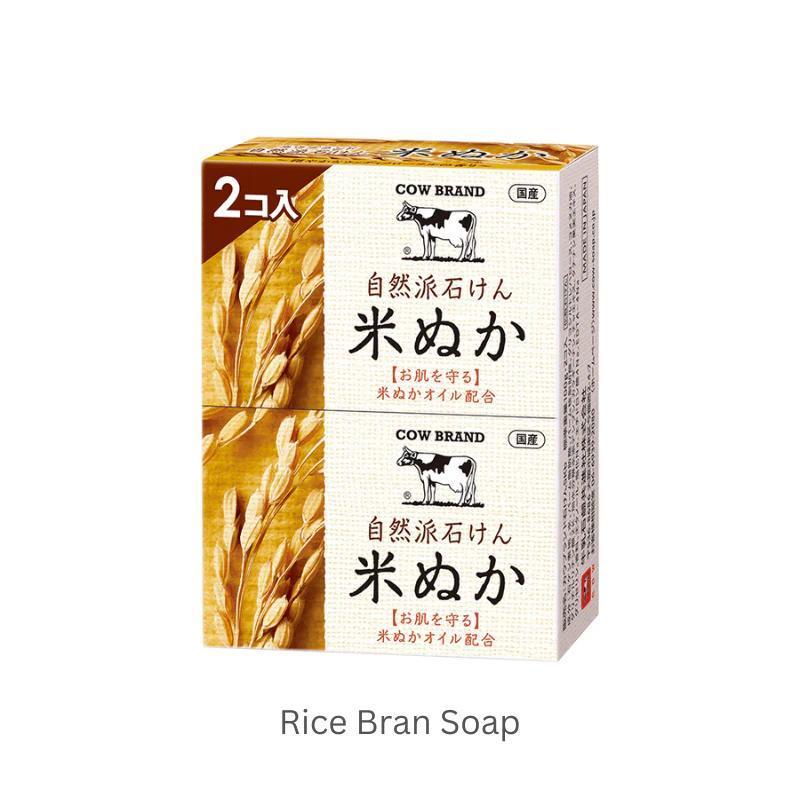 COW Gyunyu Cow Natural Rice Bran Soap 牛乳石硷温和保湿香皂 2Pack – Tao's